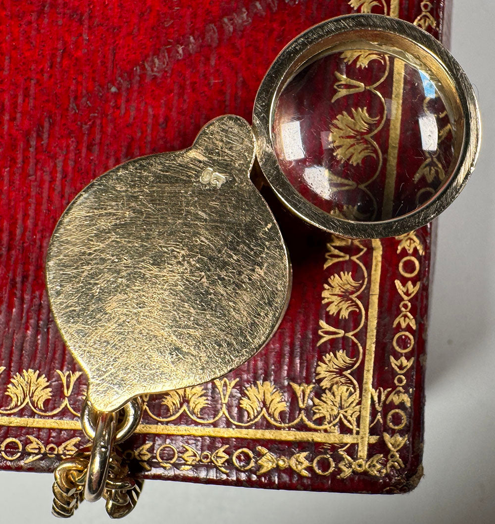 Antique to Vintage 14k Gold Jeweler's Loupe, Folding and with Bale for ...