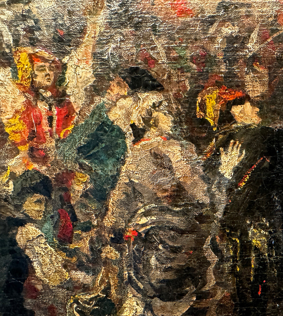 Antique Impressionist Oil Painting on Board by Well Listed Artist Fran ...