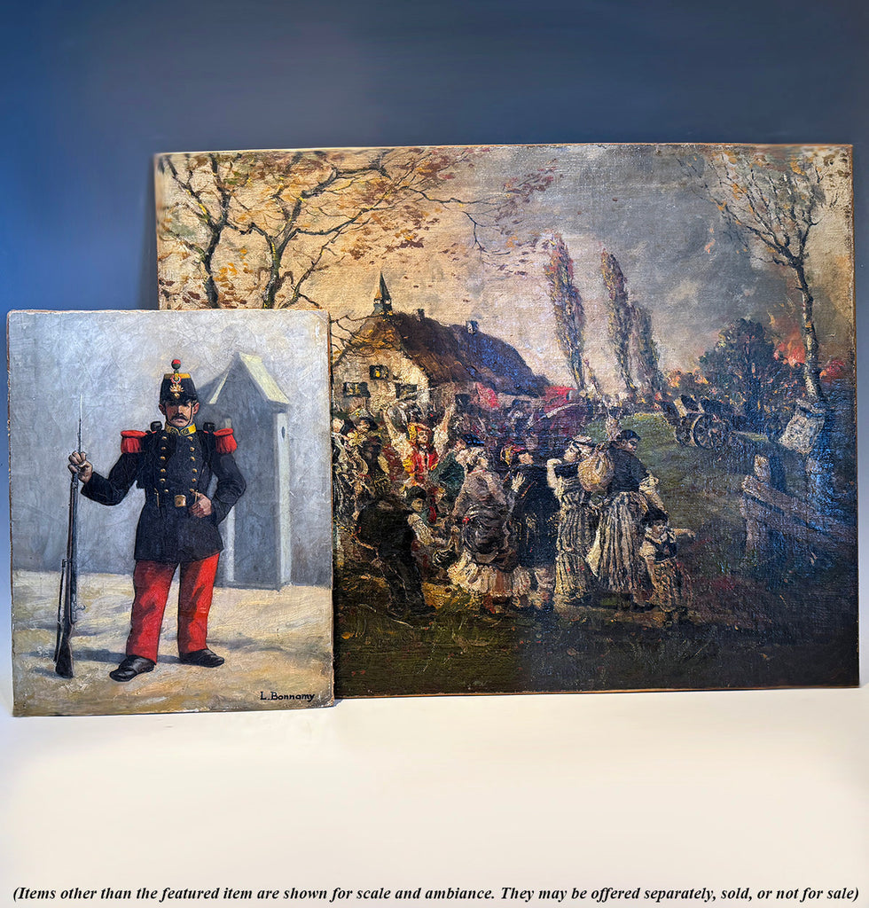 Antique Impressionist Oil Painting on Board by Well Listed Artist Fran ...