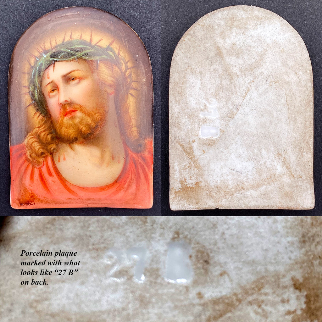 Antique Black Forest 11" Holy Water Font, a Medieval Style Tomb or Wat ...