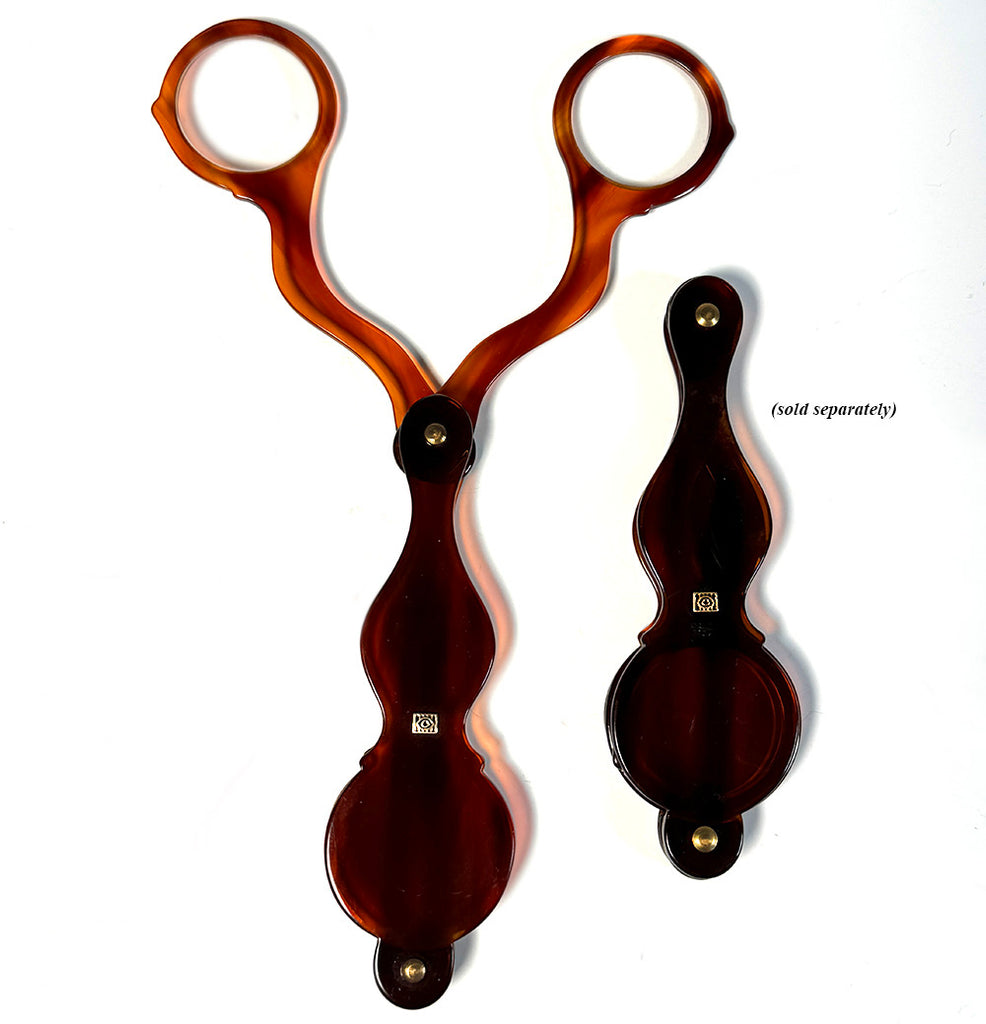 Large Antique French Lorgnette 2, Tortoise Shell with 18k Gold, Pendan ...