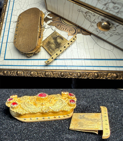 Heavy 14k, 16k Antique Gold Bracelet or Necklace Clasp 14.67 Grams plu ...