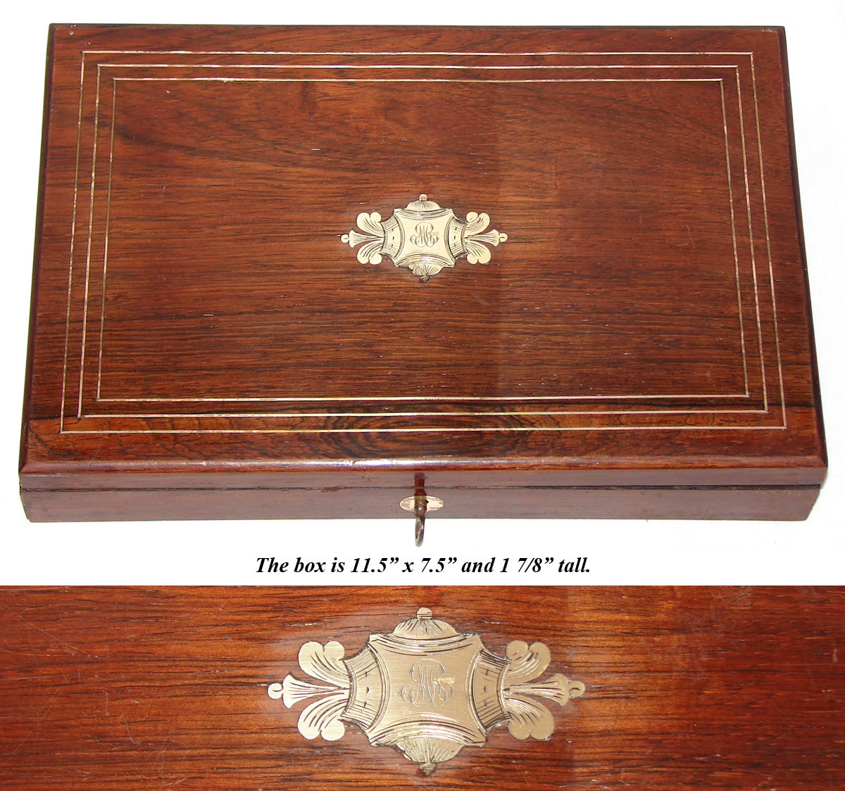 Antique French Watercolor Aquarelle Painting Artist's Box, Elegant Bou ...