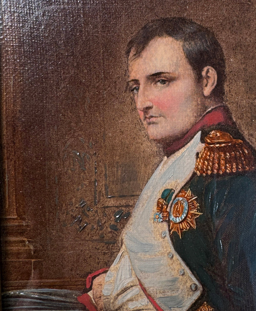 Antique French Portrait Miniature Oil Painting after Napoleon Bonapart ...