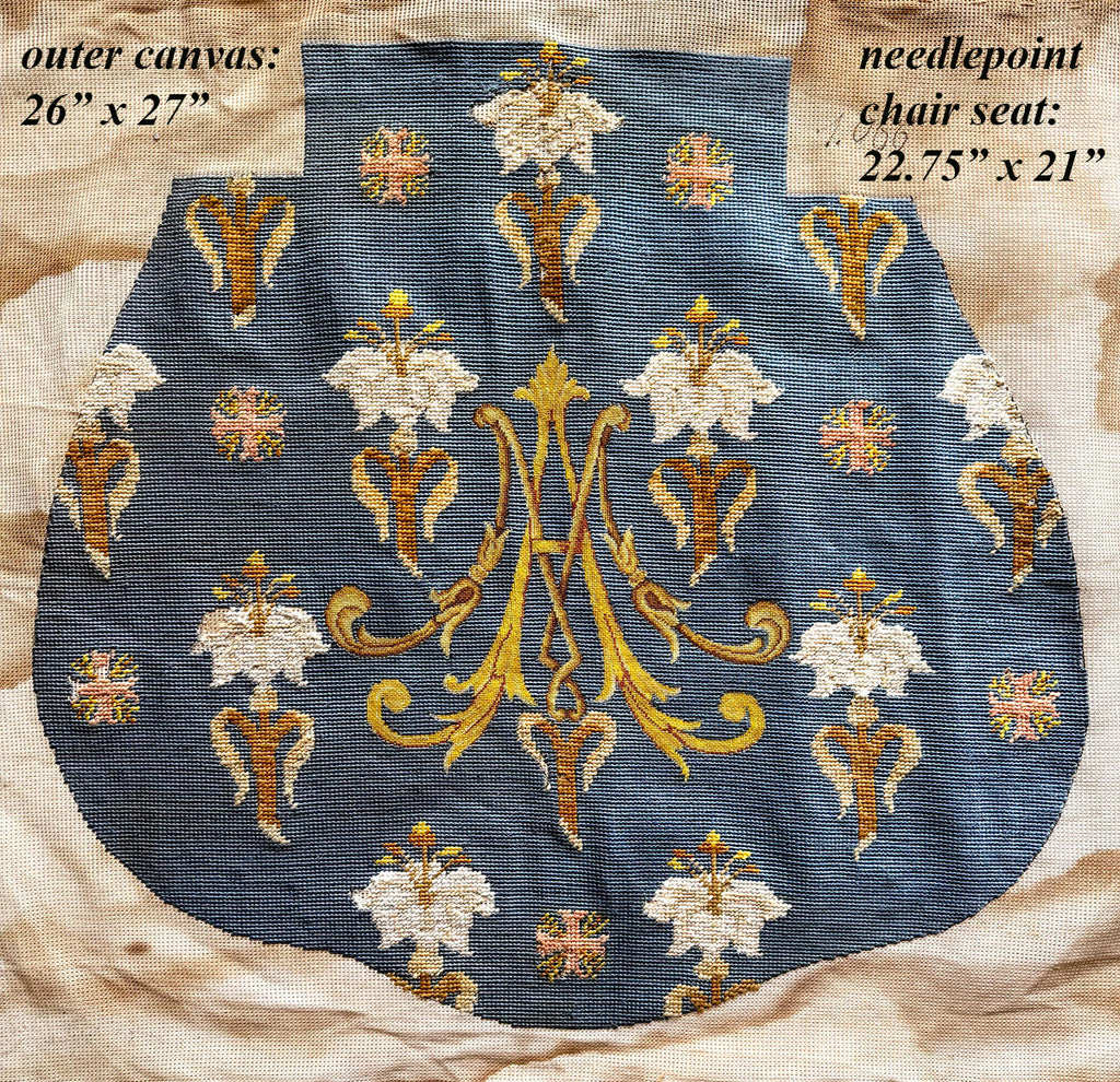 RARE Find! Antique French Silk Needlepoint Panels to Upholster an Anti ...