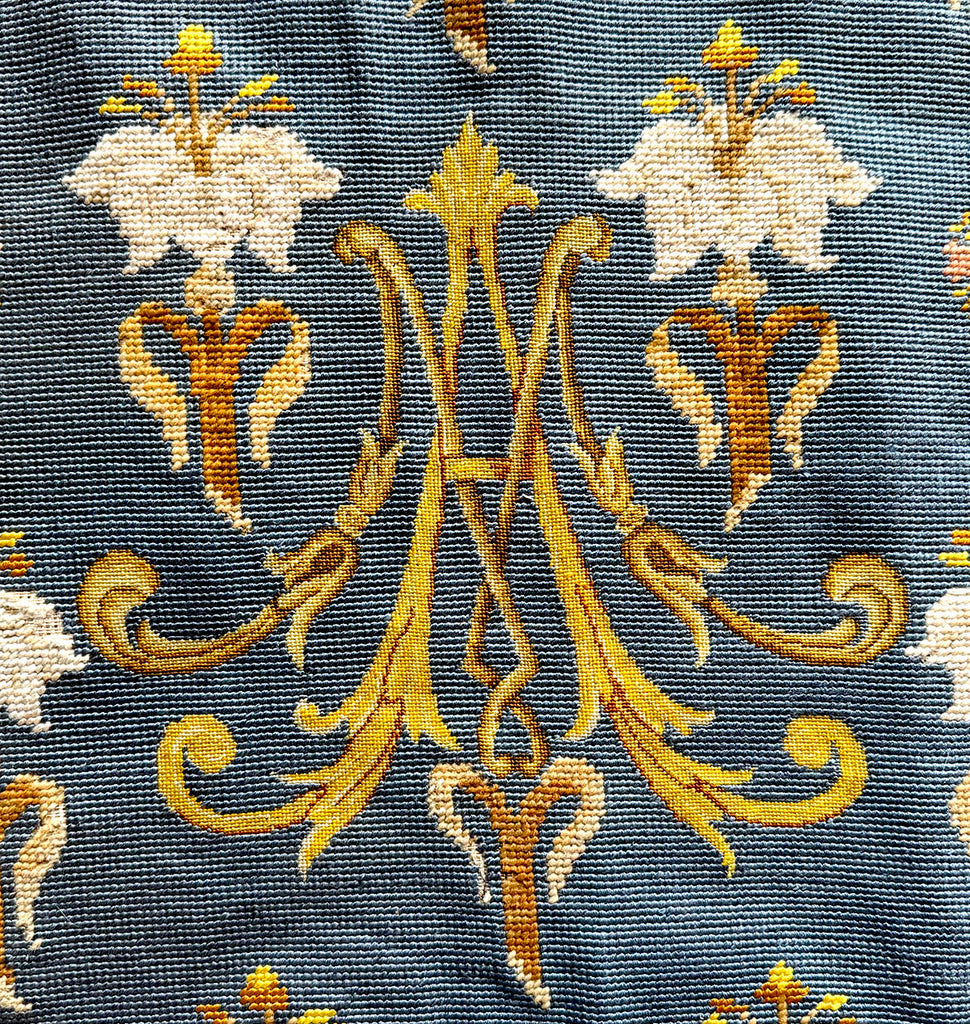 RARE Find! Antique French Silk Needlepoint Panels to Upholster an Anti ...