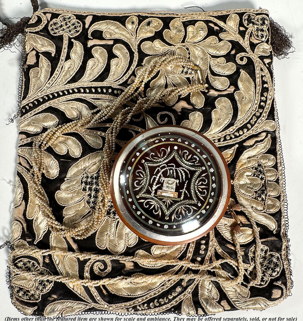 Antique French 18th Century Georgian Era Seed Pearl and Horn Snuff Box ...