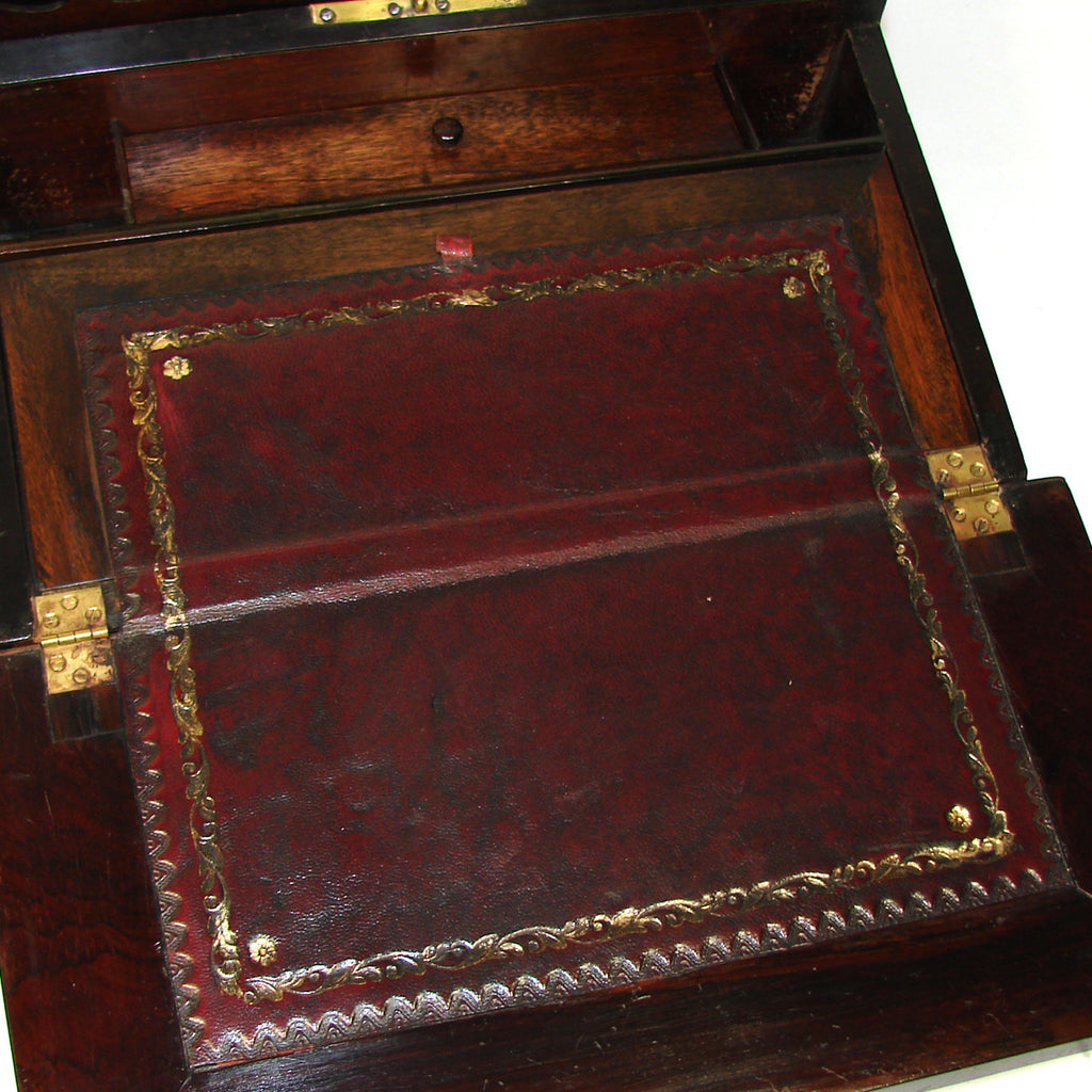 Large 13.5" Wide Antique French Writer's Cabinet, Lap Desk, Ecritoire ...