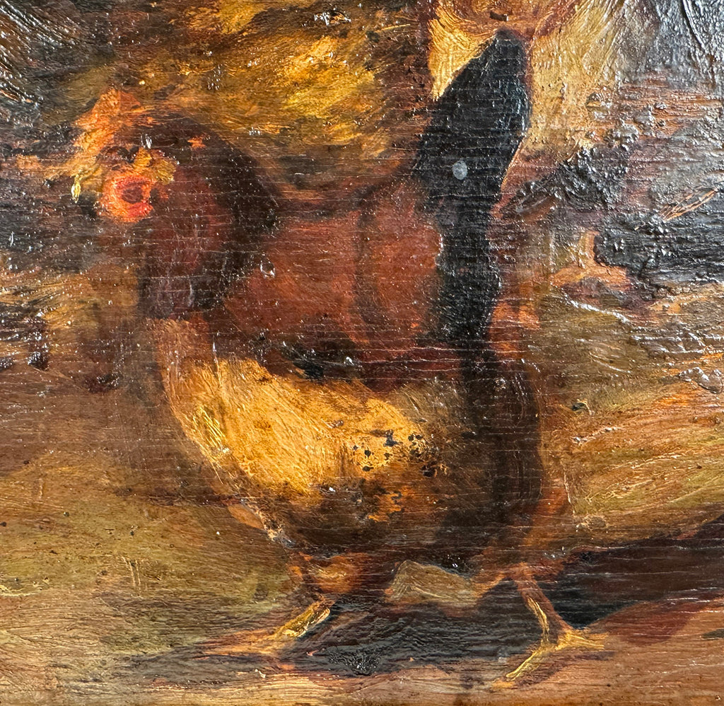 Fine Antique Impressionist Oil Painting in 35.3" x 30.5" Frame, Appeal ...