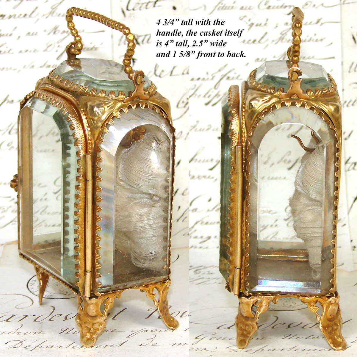 Antique French Napoleon III Pocket Watch Casket or Display, a Miniatur ...