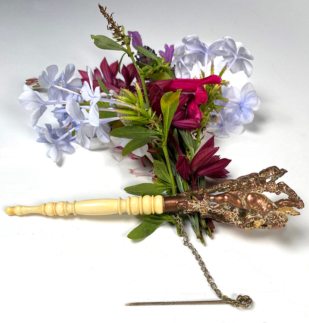 Antique 19th Century French Tussie-Mussie Posey Holder, Bouquet Holder ...