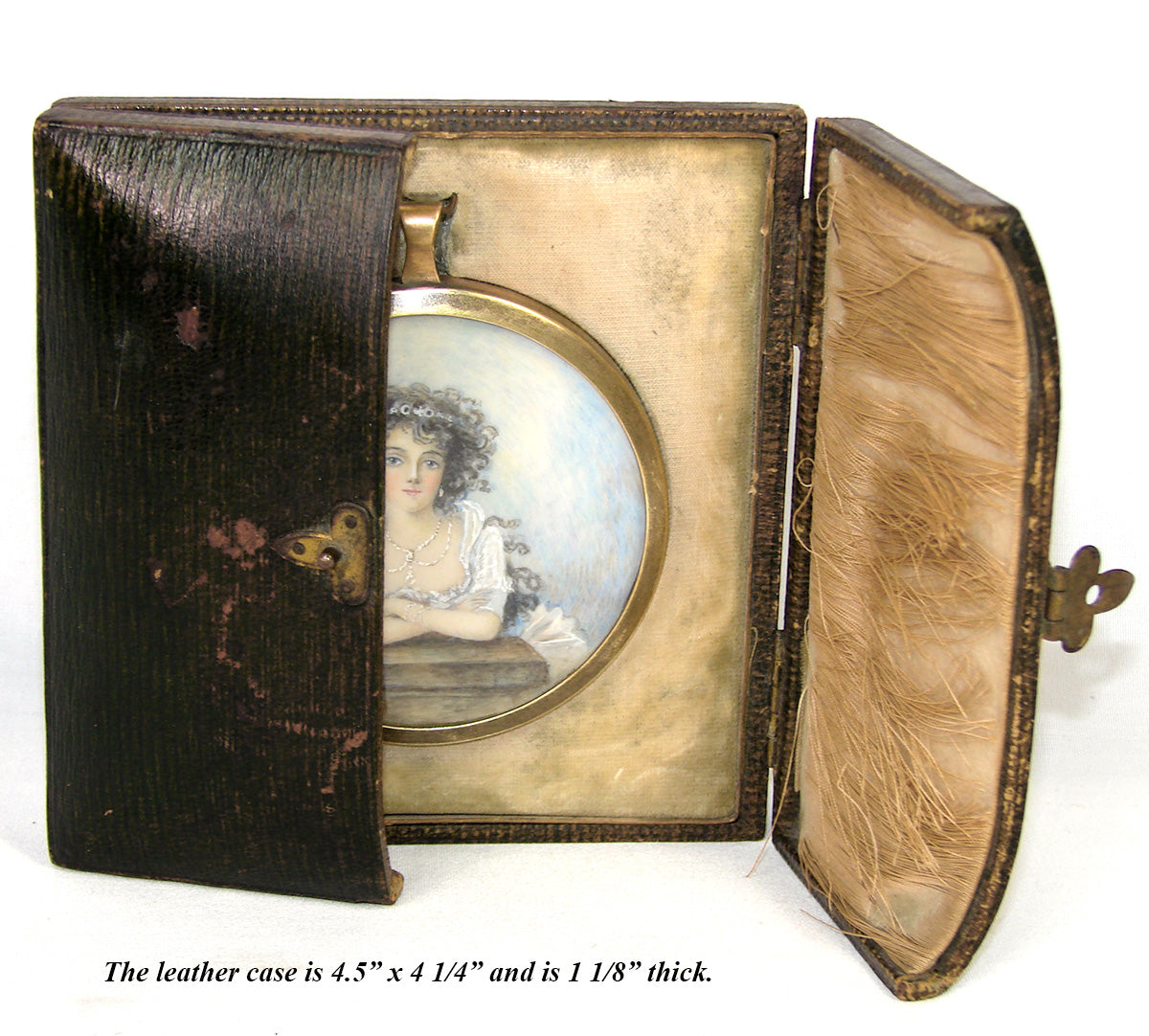 Antique Portrait Miniature in Case: Aimee de Coigny, Duchess of Fleury ...