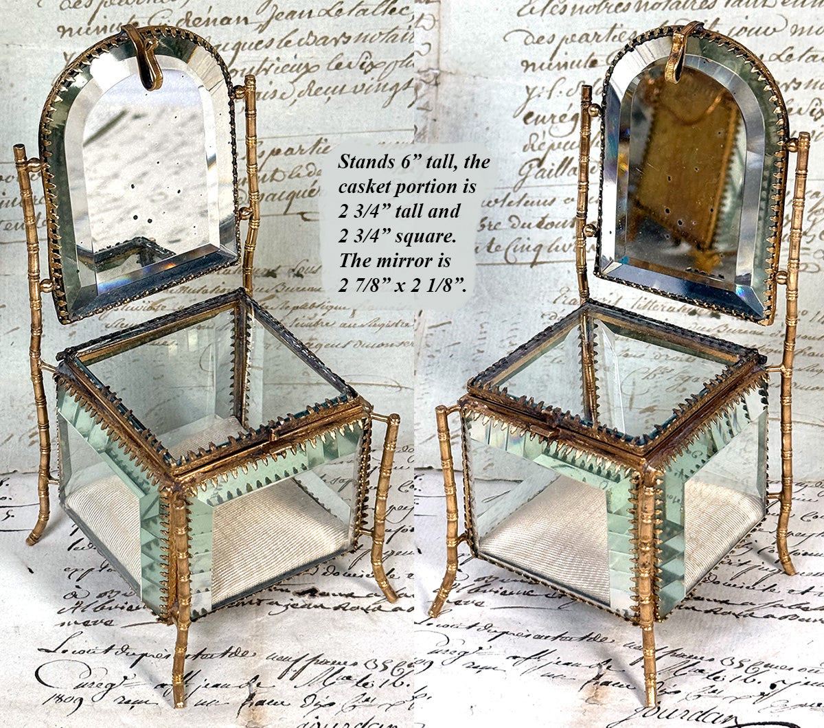Antique French Napoleon III Pocket Watch or Pendant Display Casket, a ...