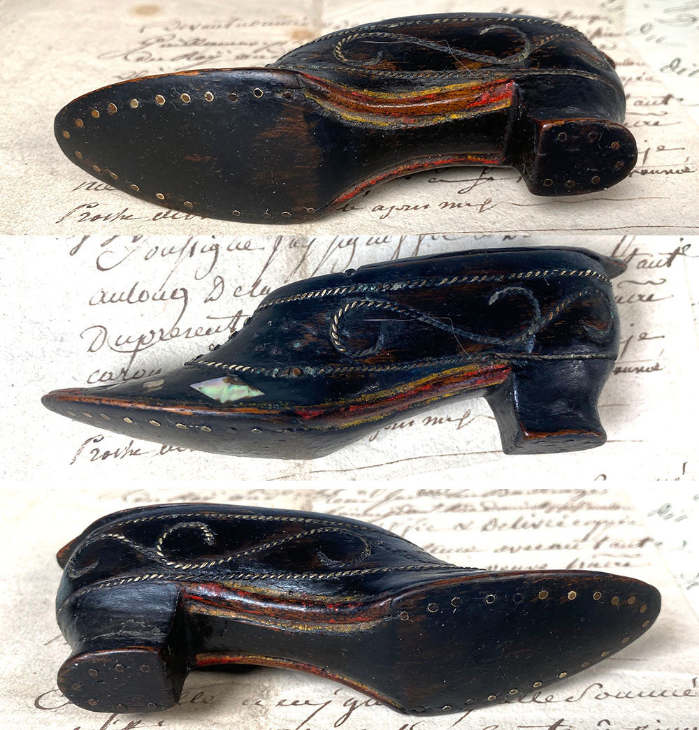 Rare 18th Century French Hand Carved Shoe or Boot Snuff, Pique and Mot – Antiques & Uncommon ...