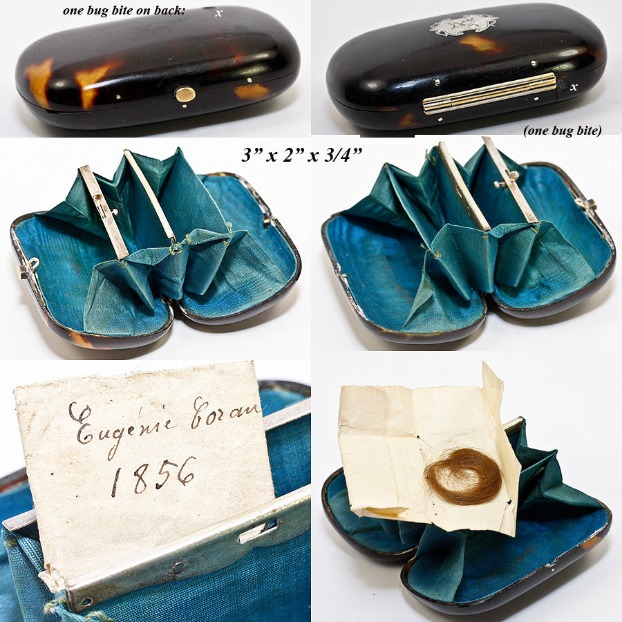 Antique Victorian Era Napoleon III French Coin Purse in Tortoise Shell ...