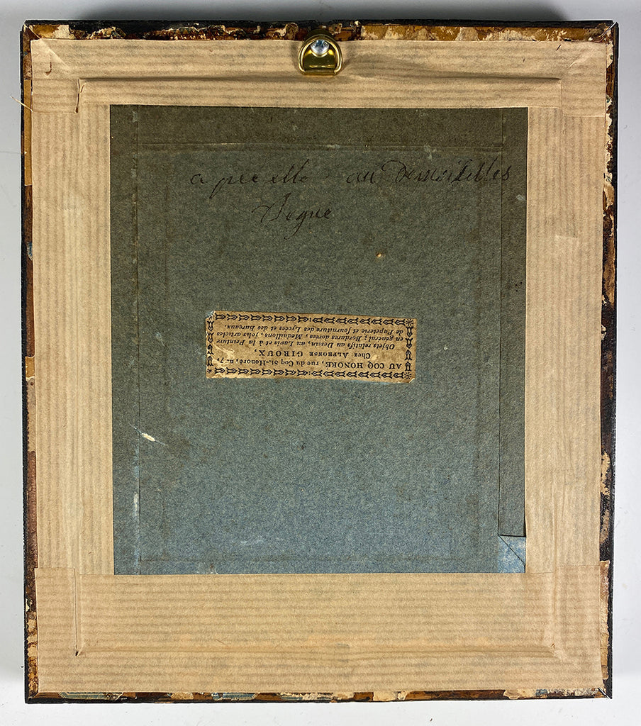 Antique French Portrait Miniature, Pencil Sketch, Drawing, Matron, Alp ...