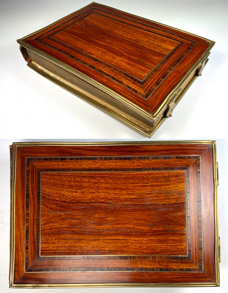 Antique French Napoleon III Photo Album, Kingwood, Ornate, Full of Car ...