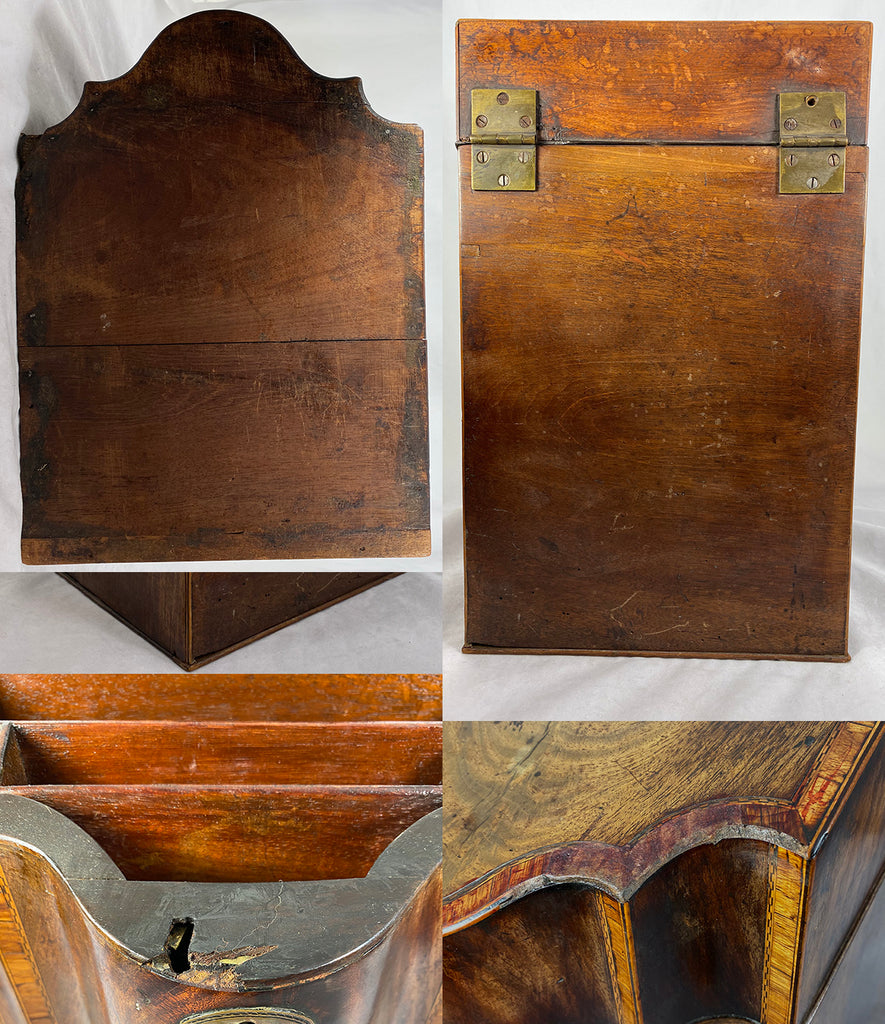 Superb Antique English Cutlery Box, Fitted for Stationery, Writer's Ch ...