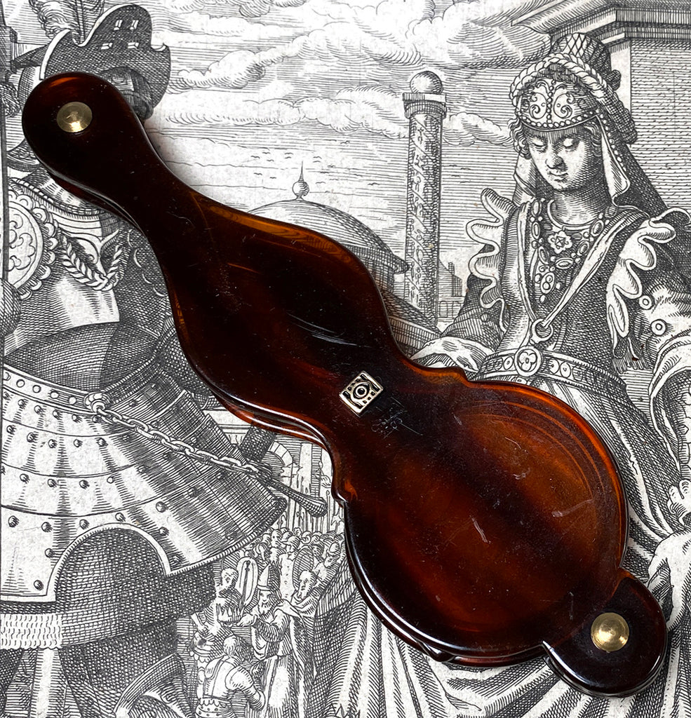 Large Antique French Lorgnette, Tortoise Shell with 18k Gold, Pendant ...