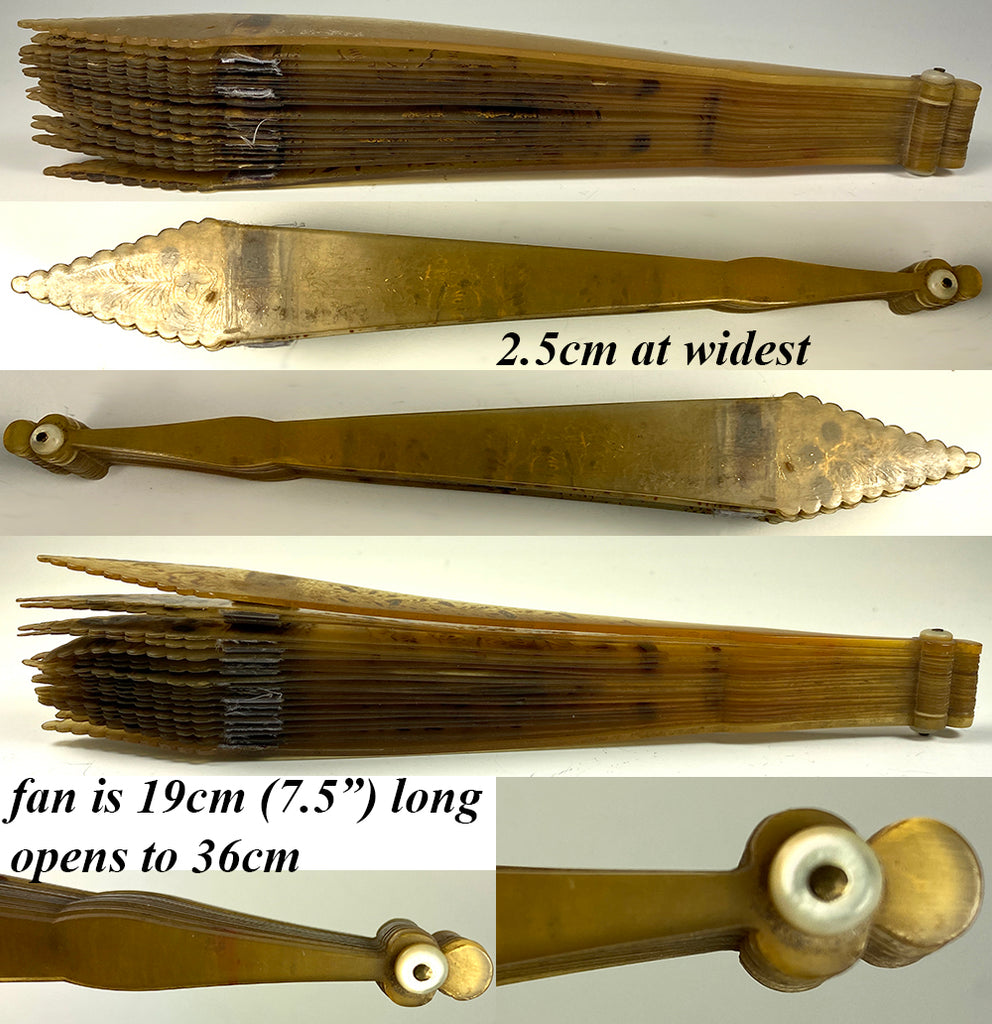 Rare Antique French Empire Hand Fan, c.1810-25, Blackamoors, Boat, Exo ...