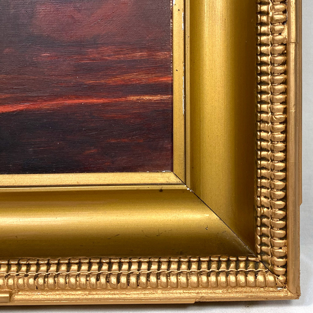 Antique to Vint Oil Painting on Board, Signed Louis Vernette: Christ o ...