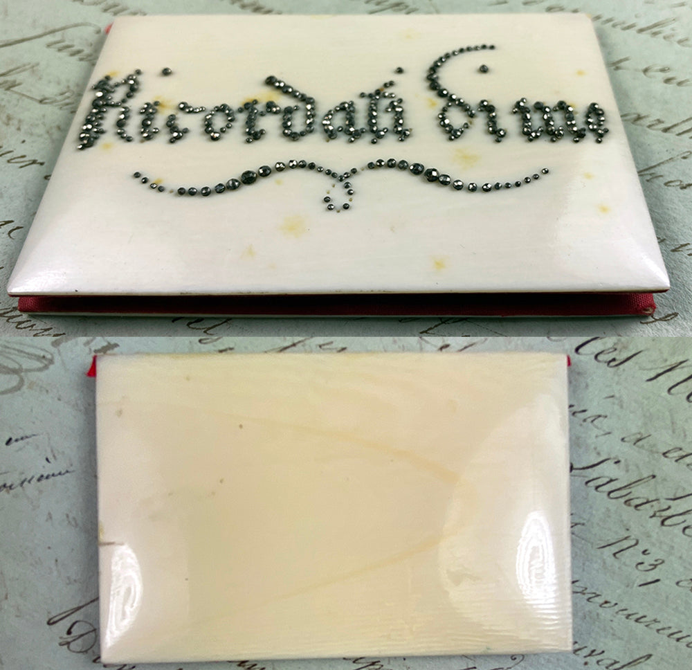 Antique 18th c. French Calling Card Holder, Case, Etui in Fine Ivory w ...