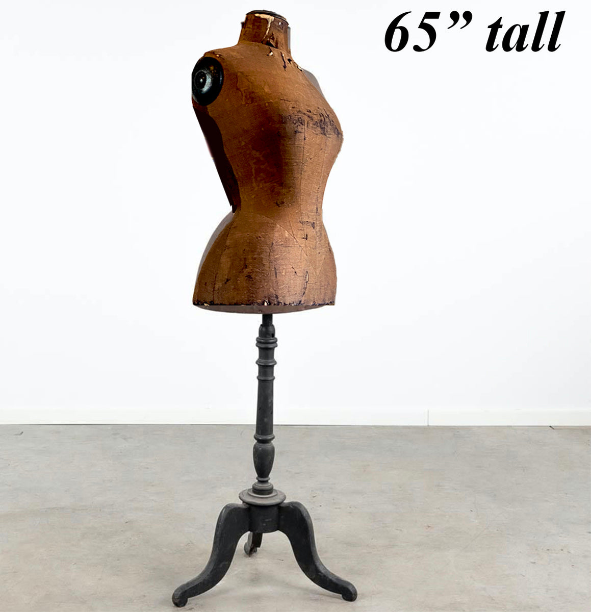 Antique Victorian to Edwardian Ladies Dress Form on Stand, Store or Se ...