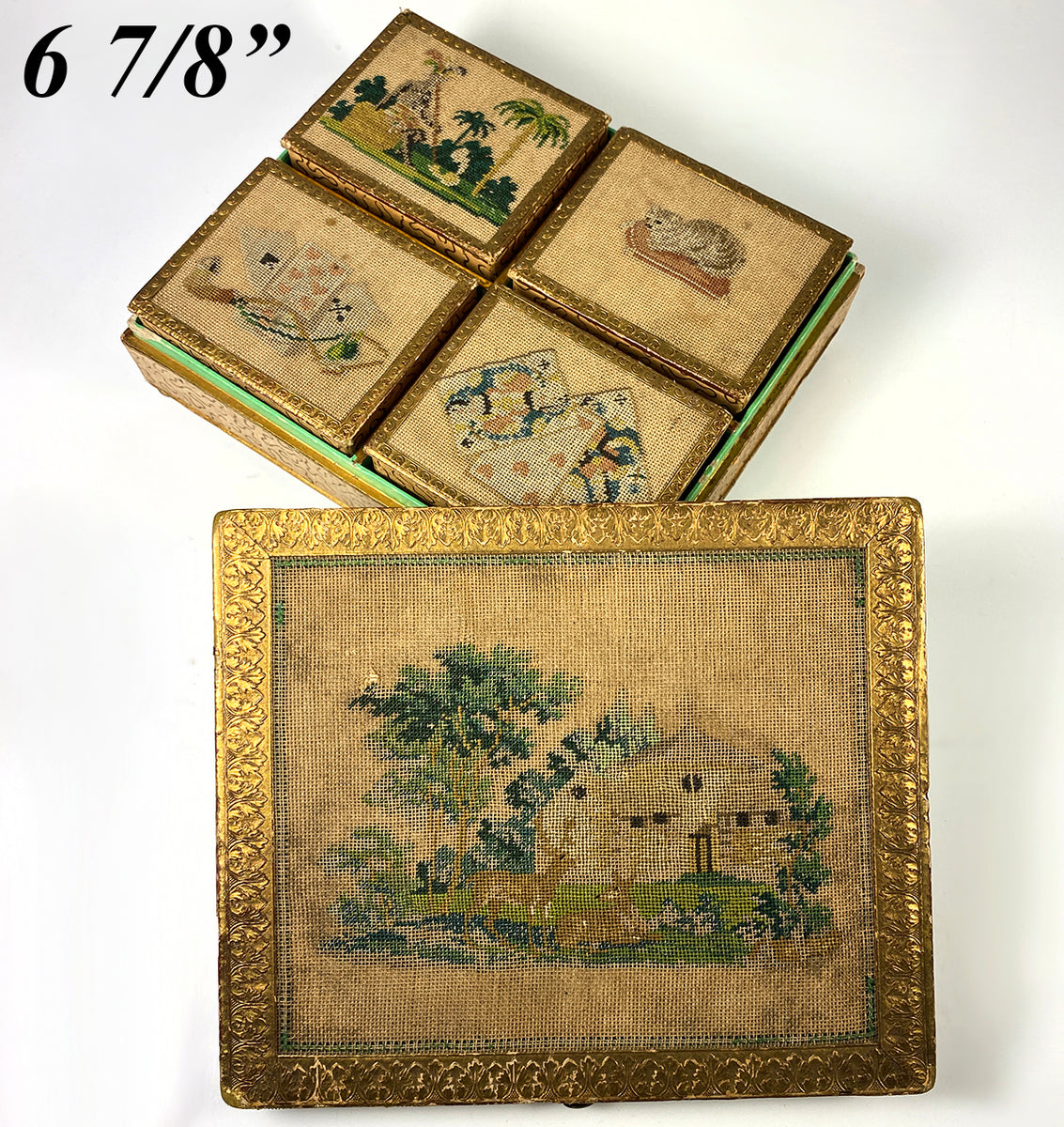 RARE 18th Century French Game Box, Confectioner, Chocolatier's Present ...